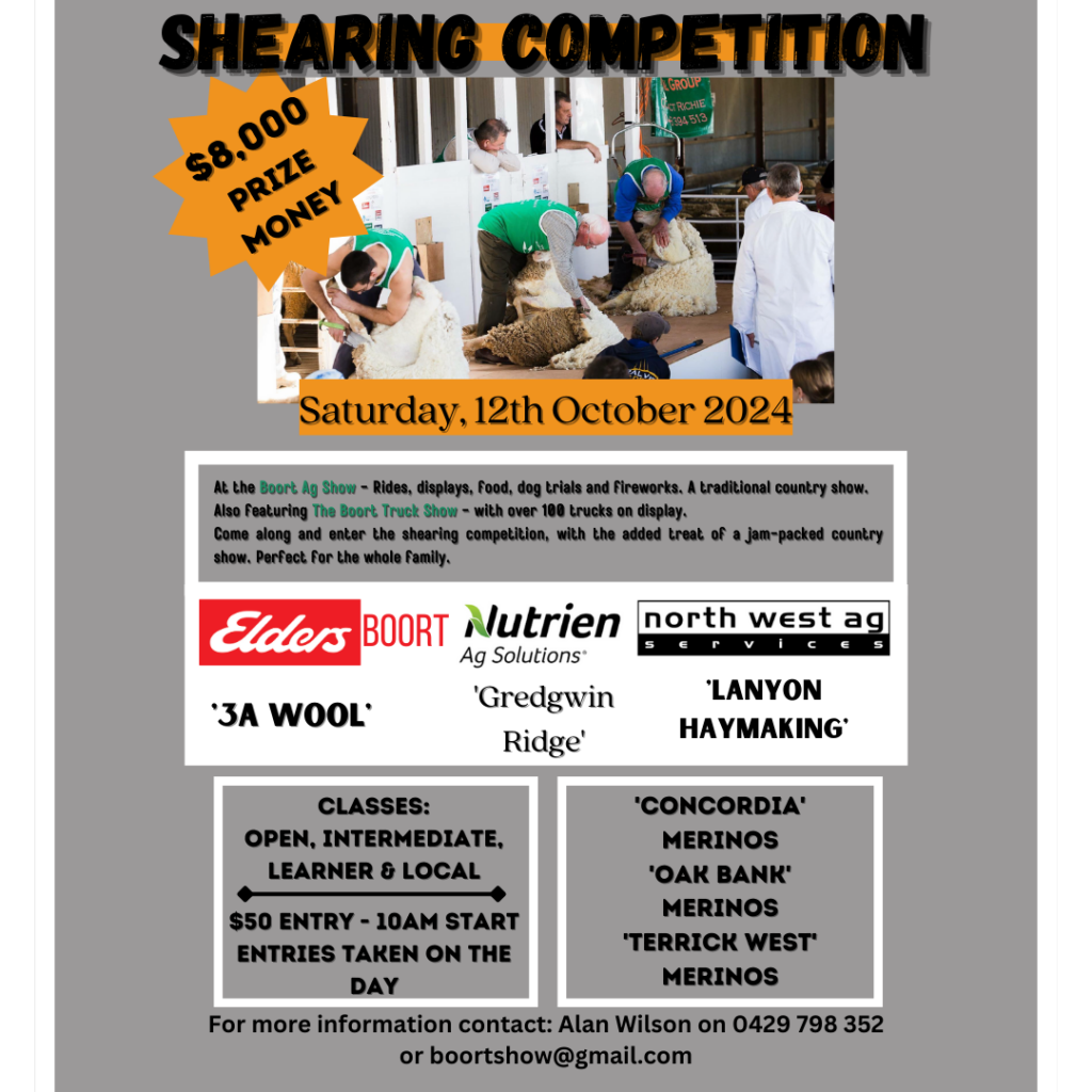 2024 Boort Shearing Competition | Boort